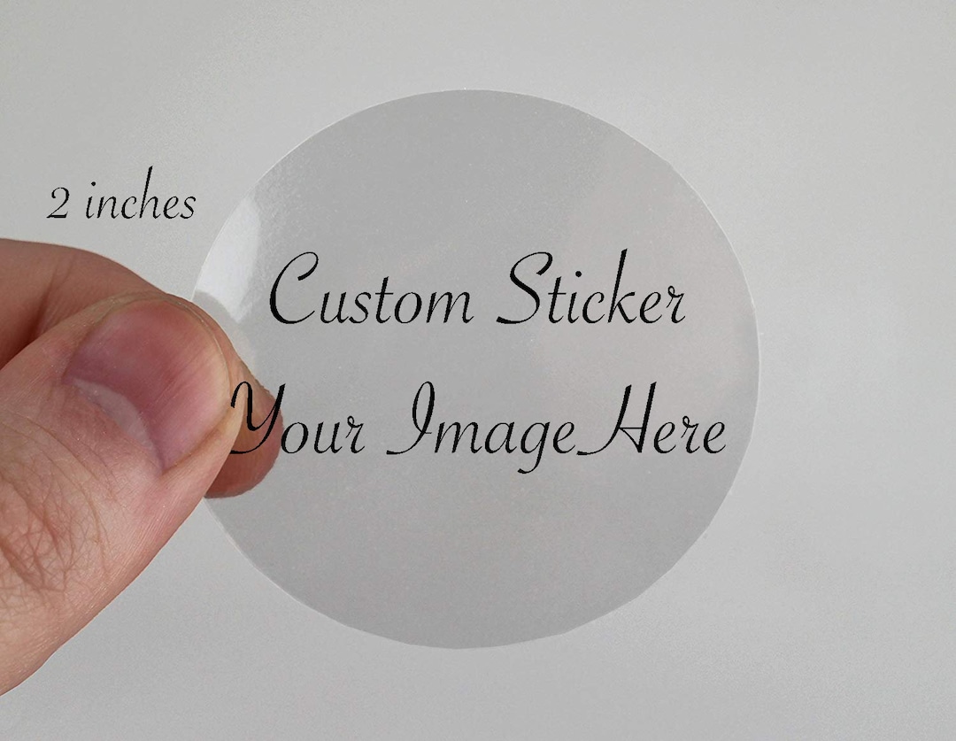 Clear Custom Stickers 2 Inches | 12 Pieces | Clear 2 Inches Stickers ...