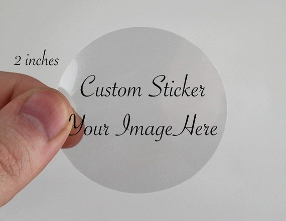 Clear Custom Stickers 2 Inches 12 Pieces Clear 2 Inches | Etsy