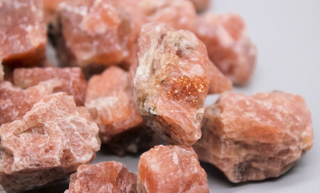 Raw Sunstone Rough: Natural Healing Crystal, Zodiac Gift - Etsy