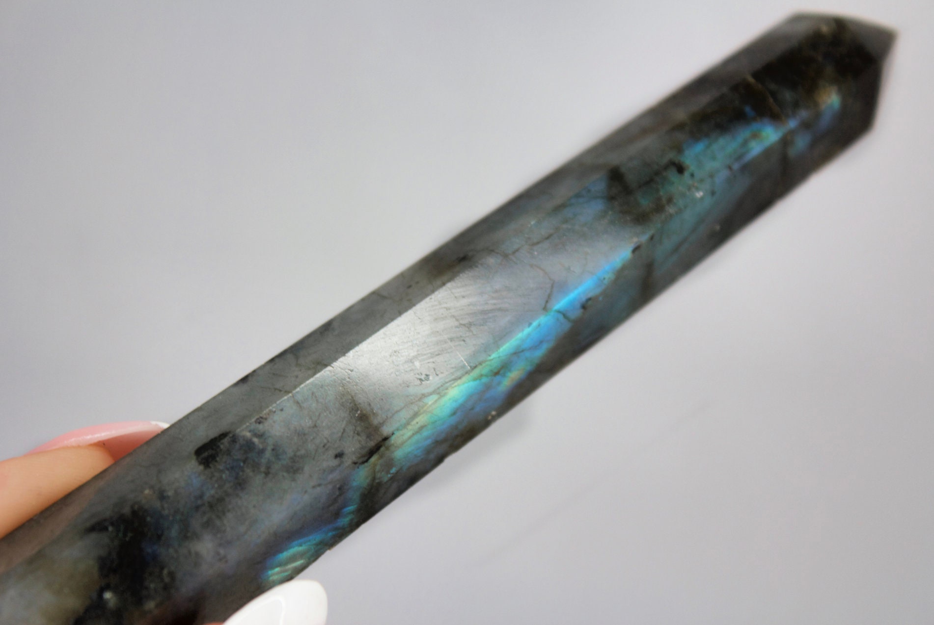 Labradorite Wand Labradorite Crystal Wand Crystal Healing | Etsy