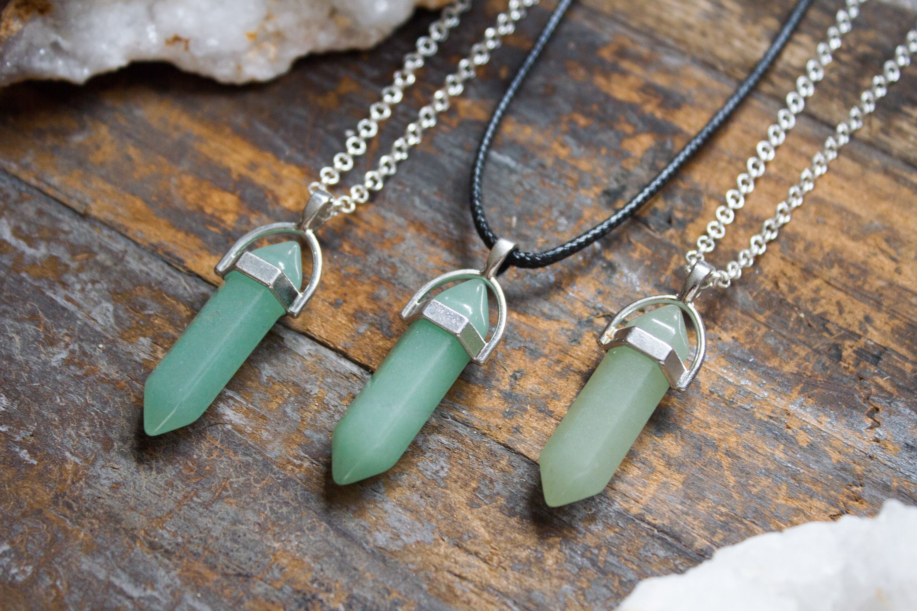 Aventurine Necklace Aventurine Pendant Polished Jewellery Crystal ...