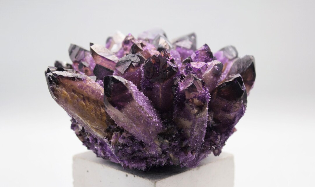 Large 767g Phantom Quartz Crystal, Dark Purple Phantom Quartz, Purple ...