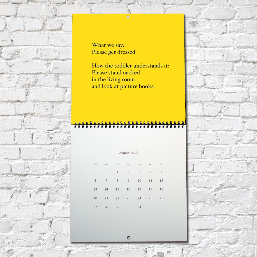 2021 Fun Quotes Wall Calendar, Parenthood Photo Gift, Choose From 6x6 ...