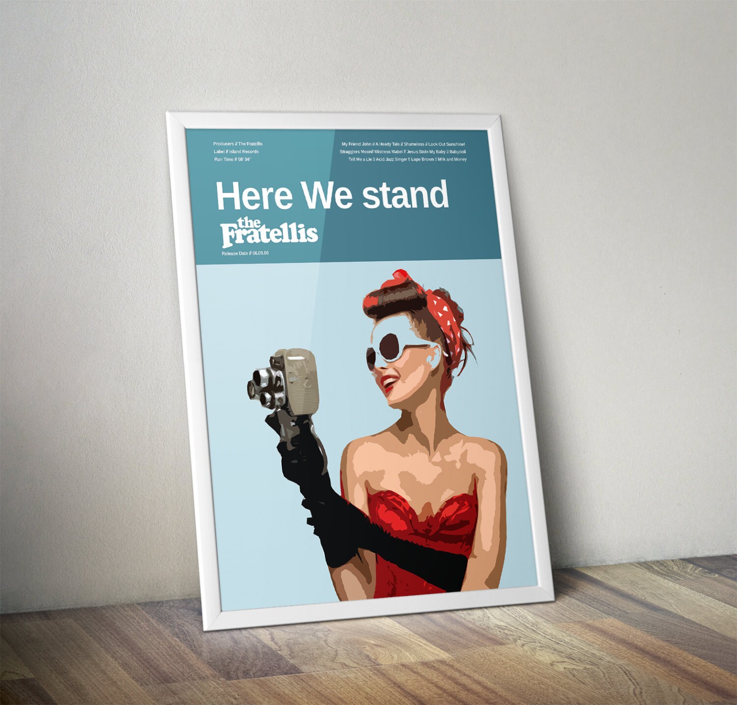 The Fratellis Poster - Here We Stand - Custom Band Posters - Rock Band ...