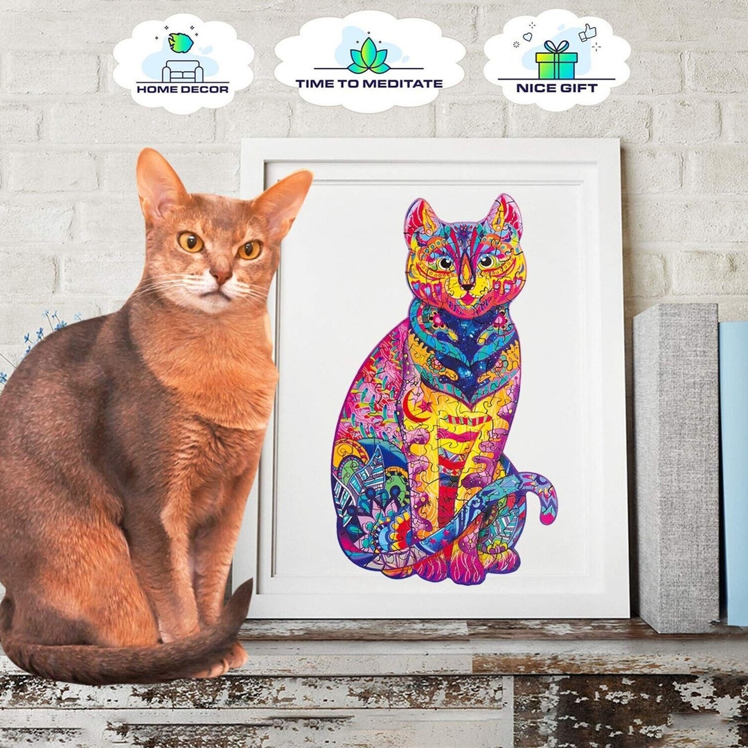 A3 Wooden Jigsaw Puzzle Unique Animal Shape Puzzles for Adults ...