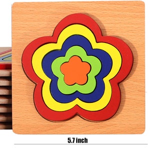 6 Pack Wooden Jigsaw Puzzles for Kids Ages 2-5 Years Old Toddlers - Etsy