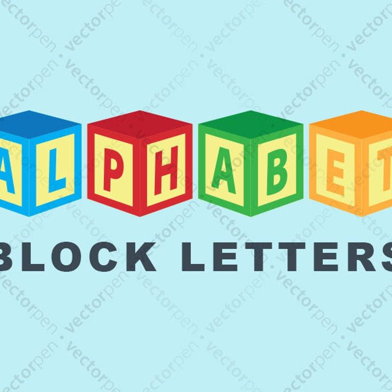 Alphabet Blocks - Etsy
