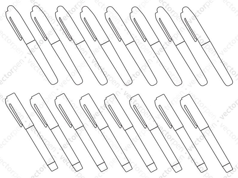 Sharpie SVG Icons. Educational Clip Art for Use in Cricut and - Etsy