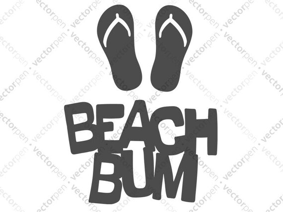 Beach Quote SVG. beach Bum Saying Cut File. Art | Etsy