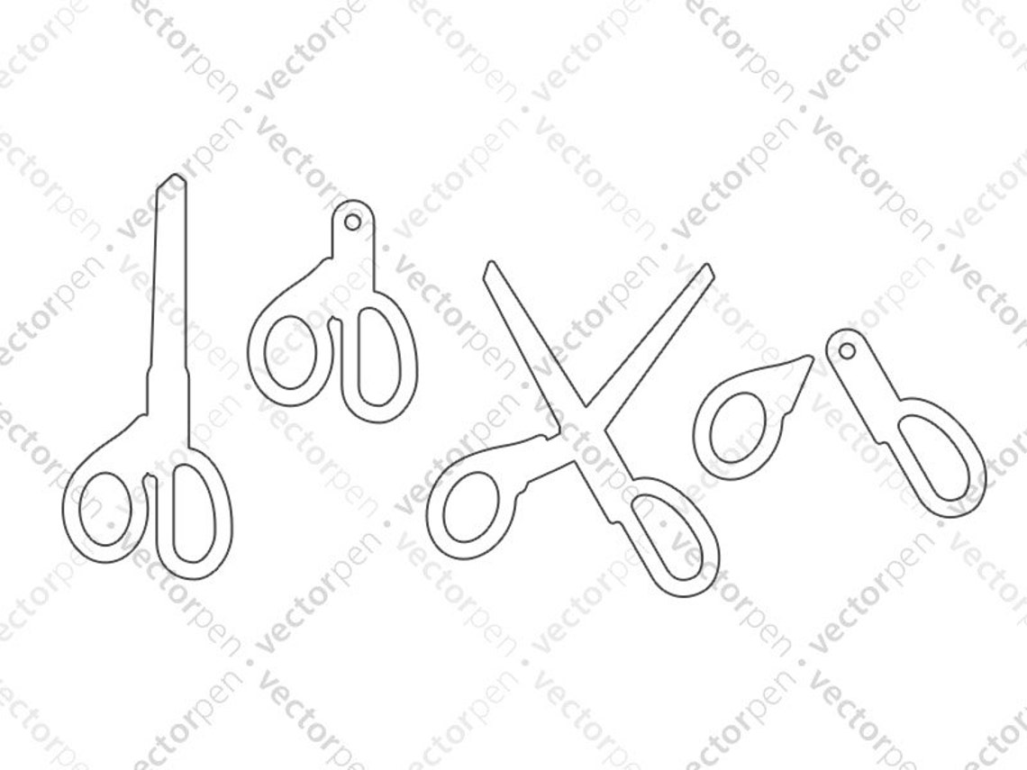 Scissors SVG. Office Clip Art for Scrapbooking Cricut and - Etsy
