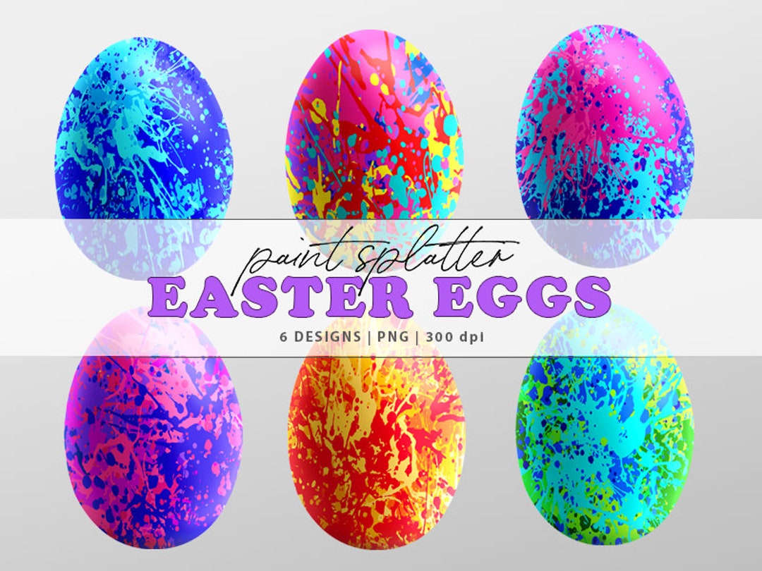 Easter Eggs Clip Art Bundle | PNG Colorful Easter Pack | Sublimation ...