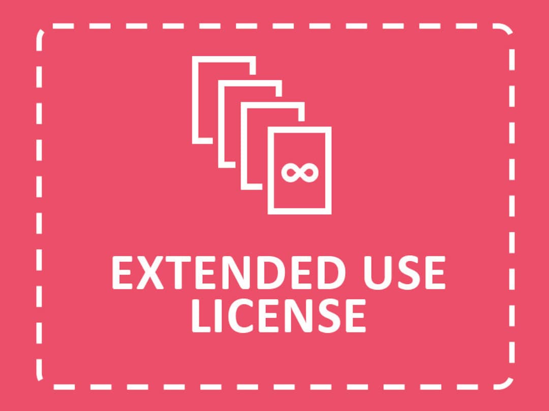 Extended Use License - Unlimited Copies & Reproductions for Commerical ...
