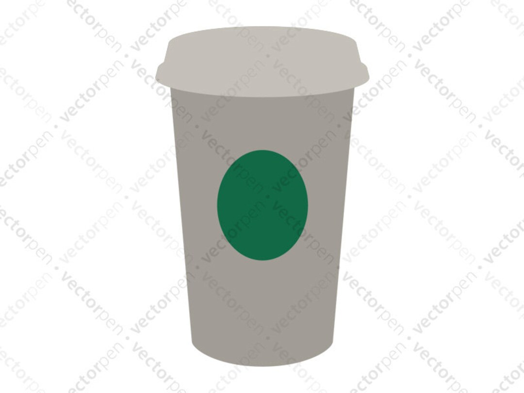 Starbucks Coffee Cup SVG. Scrapbooking and Cricut Clip Art. Digital ...