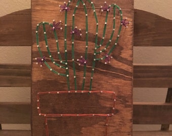 Cactus string art | Etsy