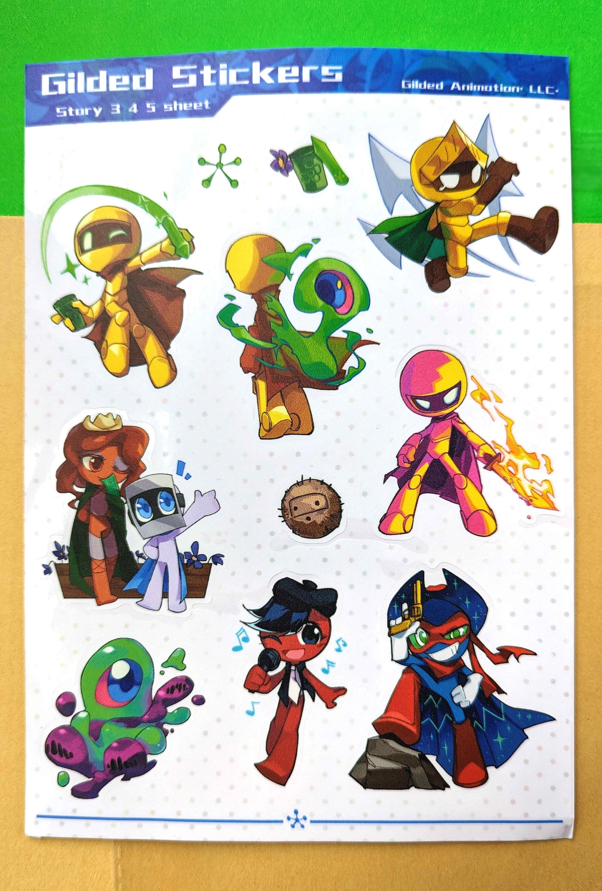 Gildedguy Sticker Sheet - Clear / Die Cut / All Characters - Etsy