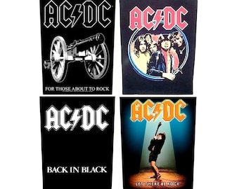 AC/DC Let There Be Rock Large Back Patch Classic Rock Band Badge New - Etsy
