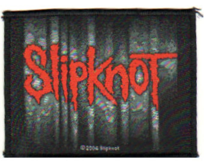 SLIPKNOT Red Logo Lettering From 2004 . Official Licensed Sew on Woven ...
