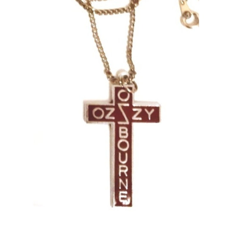 Ozzy Osbourne. Cross Necklace - Etsy