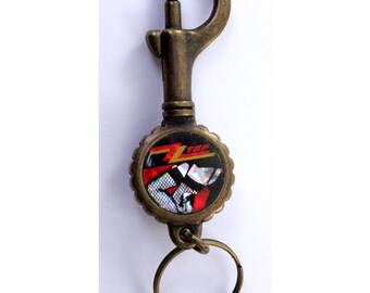 ZZ Top Black and Red Key Chain Solid Metal 3 1/4 Inches VERY - Etsy