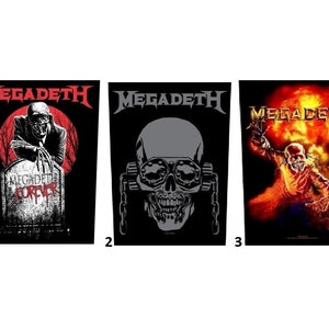 MEGADETH Backpatch: You Choose Design. Printed Backpatch 2020. Megadeth Forever Tombstone, Vic ...