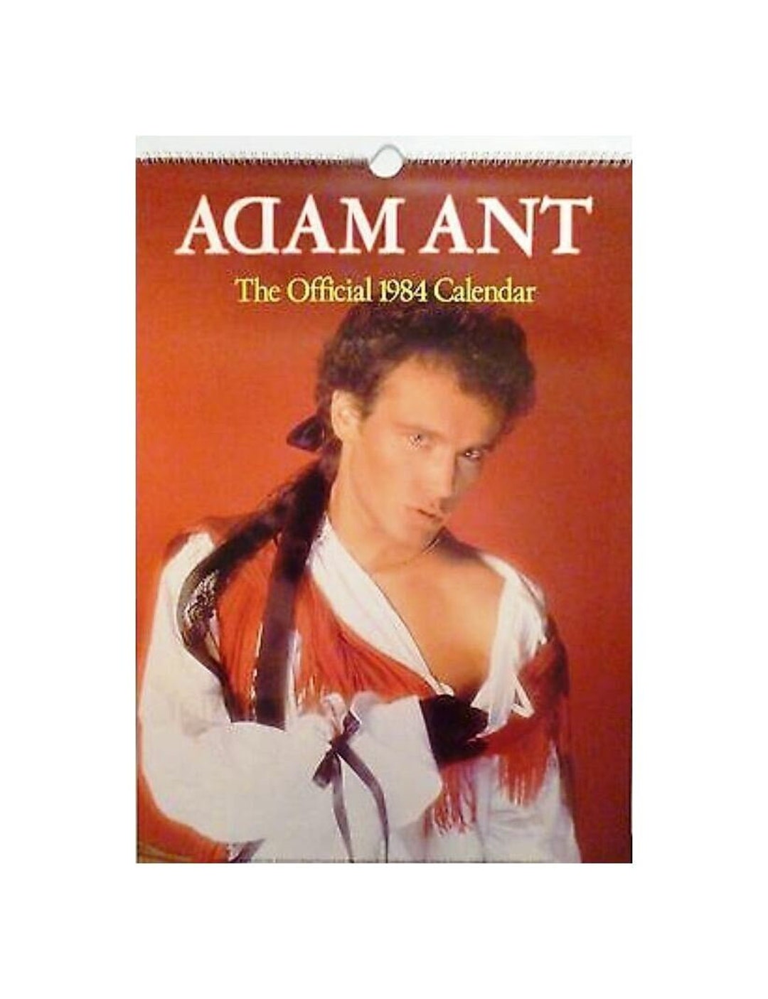 Adam Ant 1984 Calendar, Official , British Punk Band, New Wave - Etsy