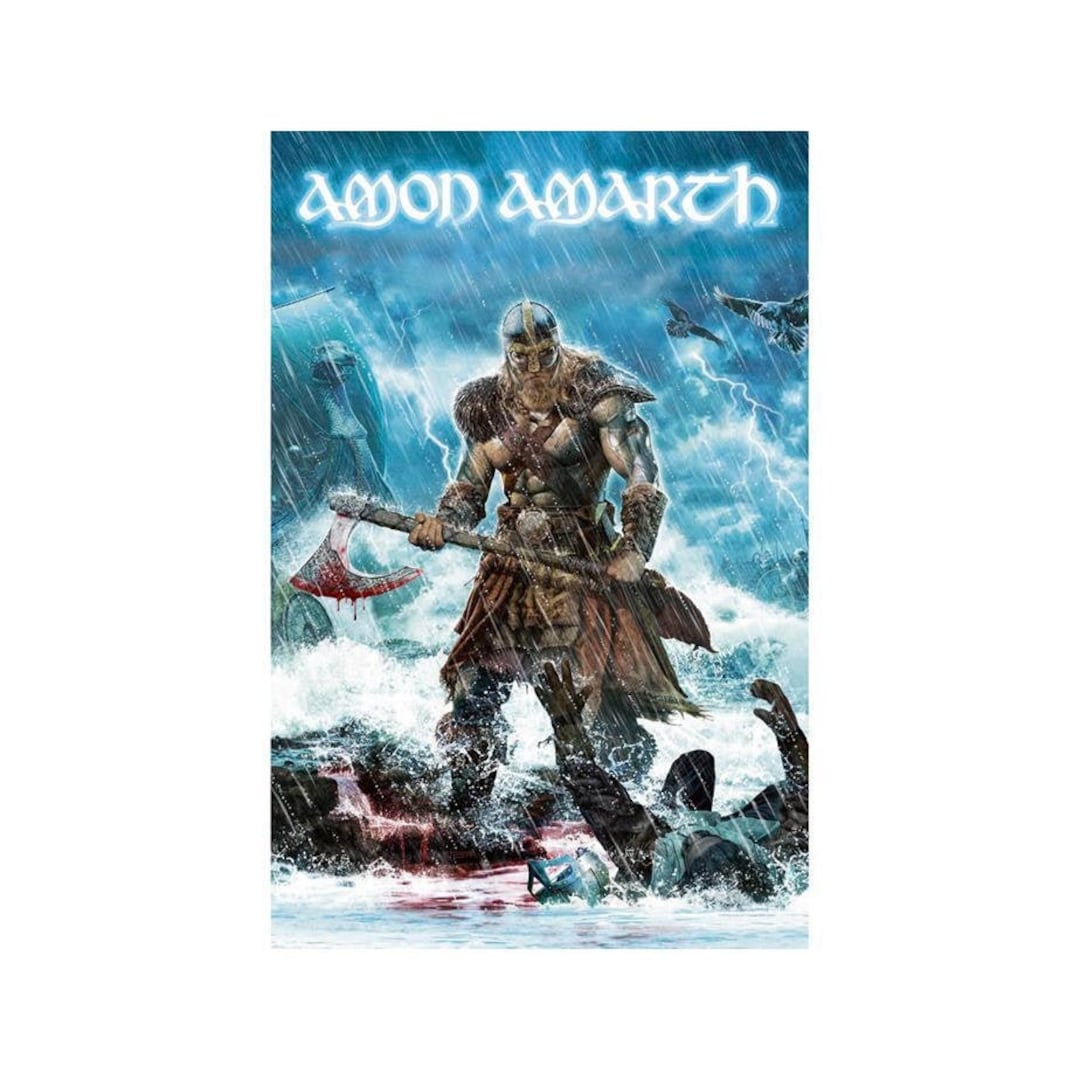 AMON AMARTH Flag jomsviking : Textile Licensed Poster Flag - Etsy