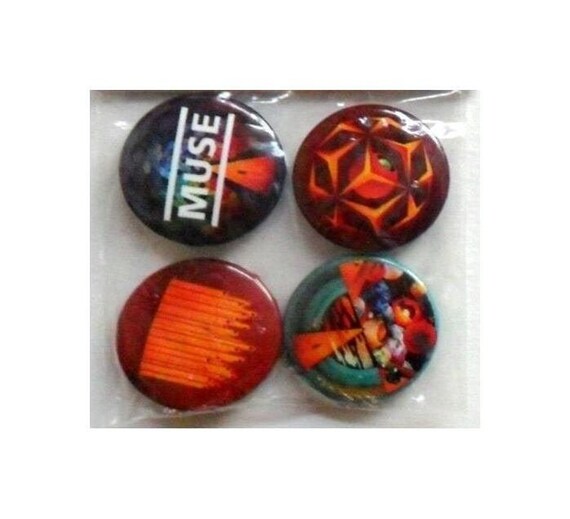 MUSE tour badge pack x 4 button badges / pins | Etsy