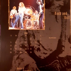 Led Zeppelin 1994 Calendar. Official by Danilo, Dates Match 2022 ...