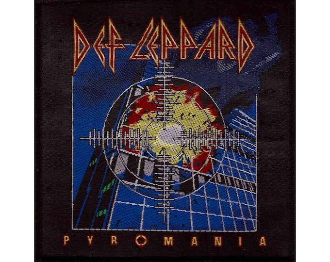 Def Leppard Pyromania Vintage Sew On Woven Patch Etsy
