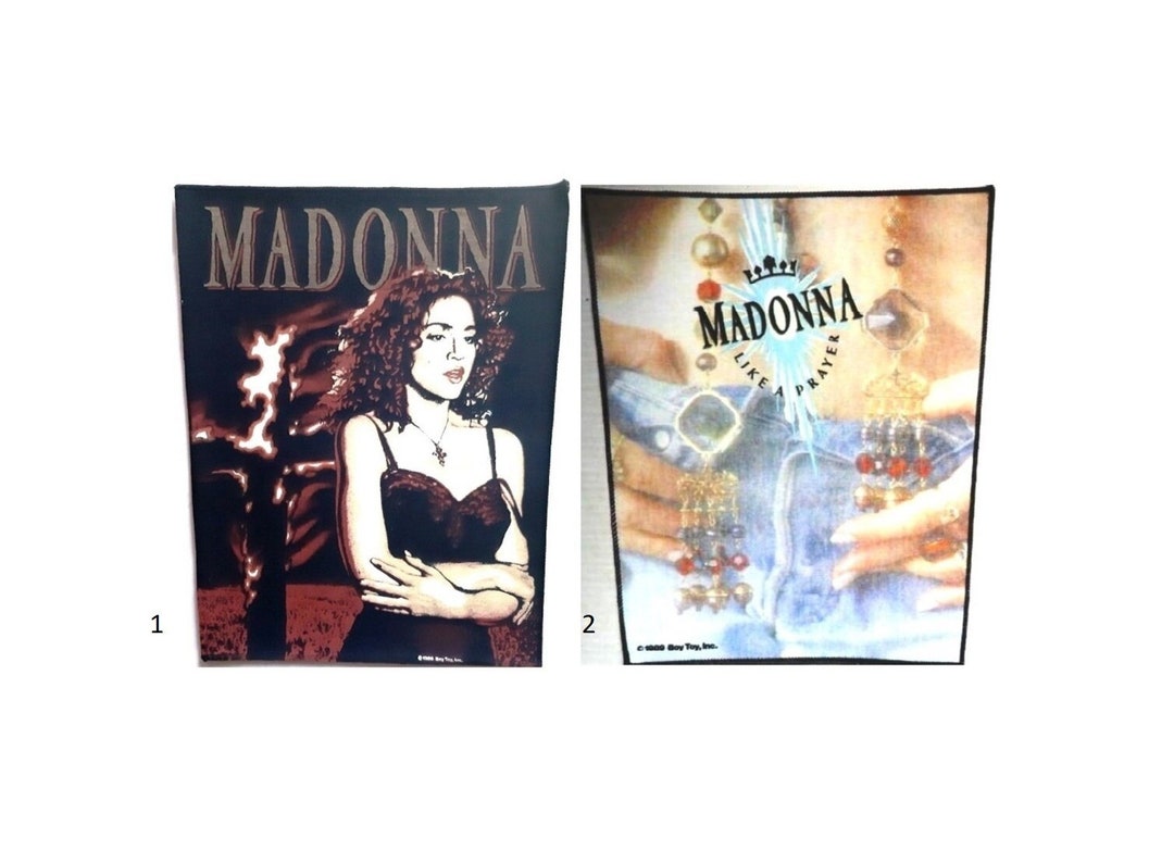 MADONNA Backpatch Printed Back Patch, Like a Prayer, 1989 Toy Boy Inc ...