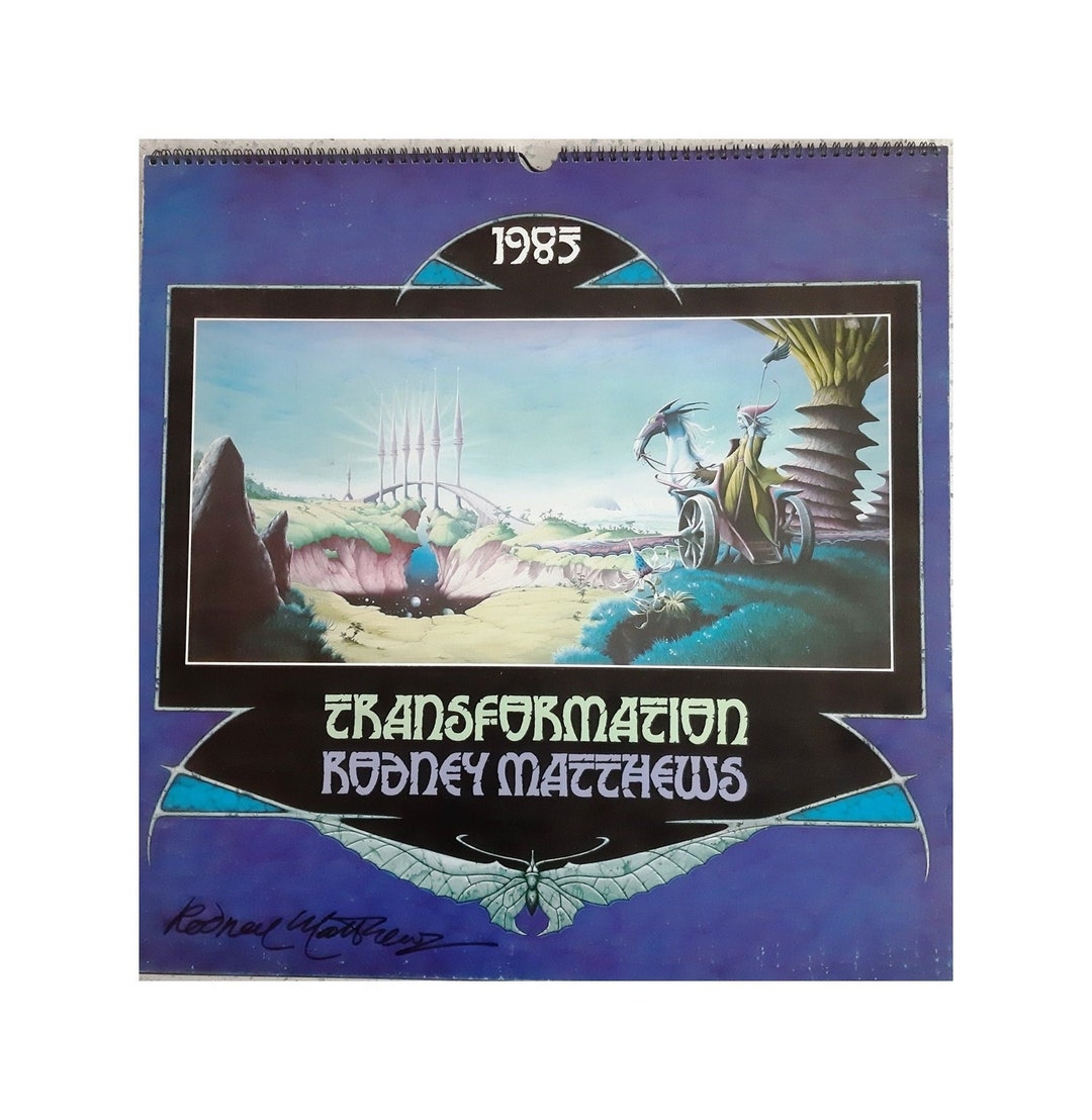 Rodney Matthews Transformation Calendar- Hand Signed Artwork by Rodney ...