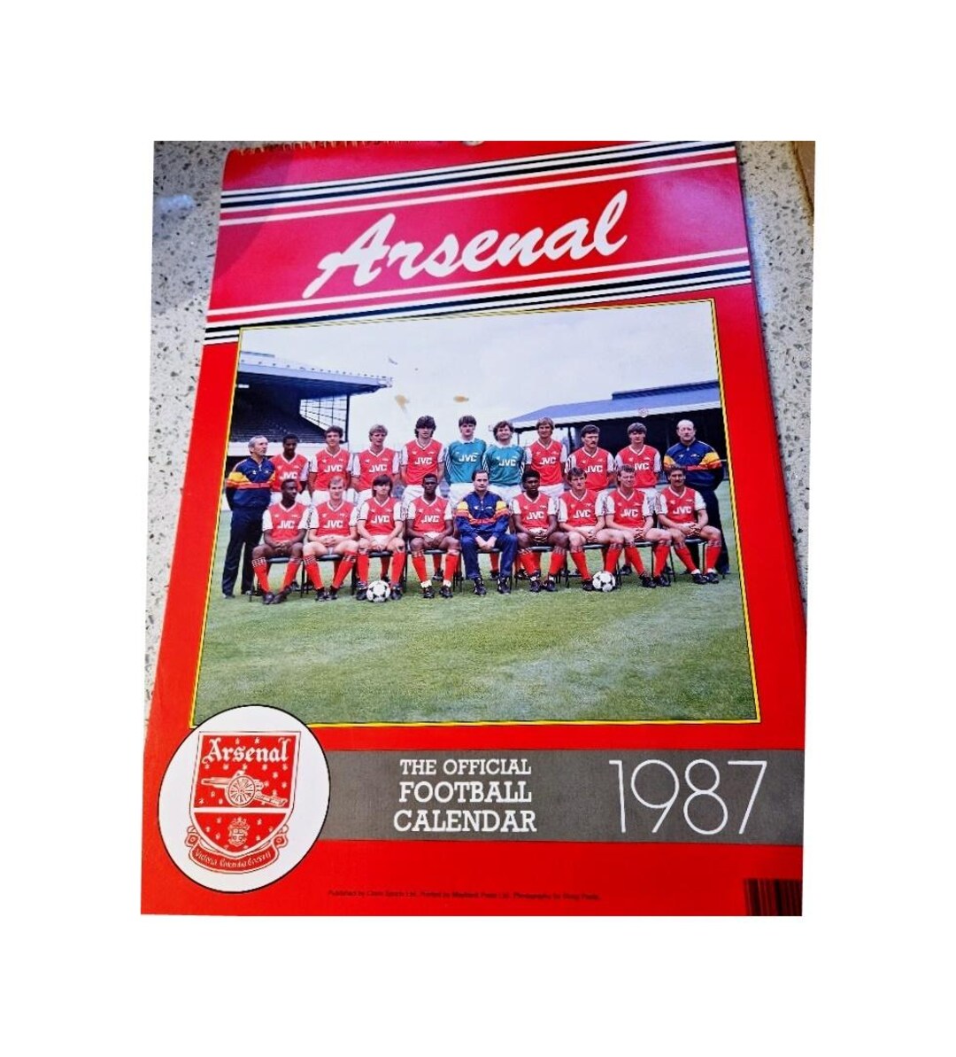 Arsenal FC 2026/1987 Calendar, Dates Match 2026. Official, Football ...