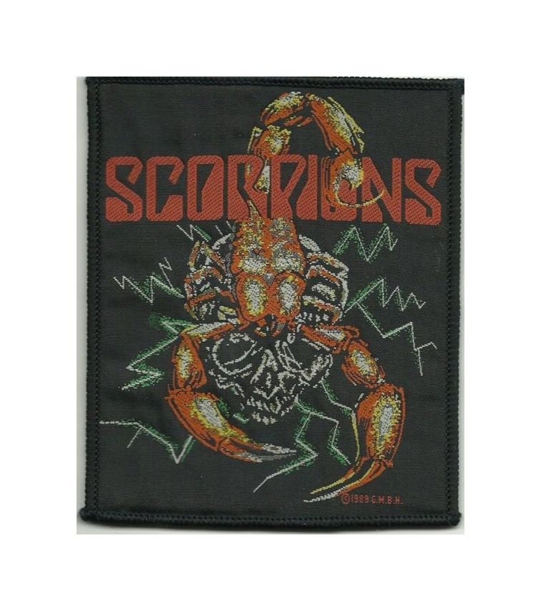 SCORPIONS Patch: Scorpion' Official 1989 Vintage Woven Sew on Patch - Etsy