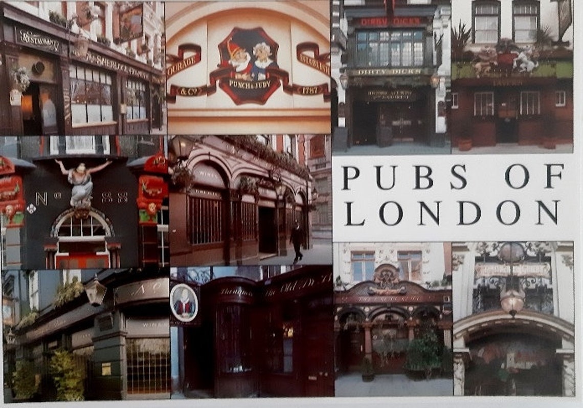 Postcards Pubs: English and London Pubs , and One English Pub Signs ...