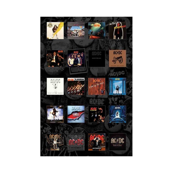 AC/DC Flag Album Covers Design: Textile Licensed Poster Flag - Etsy