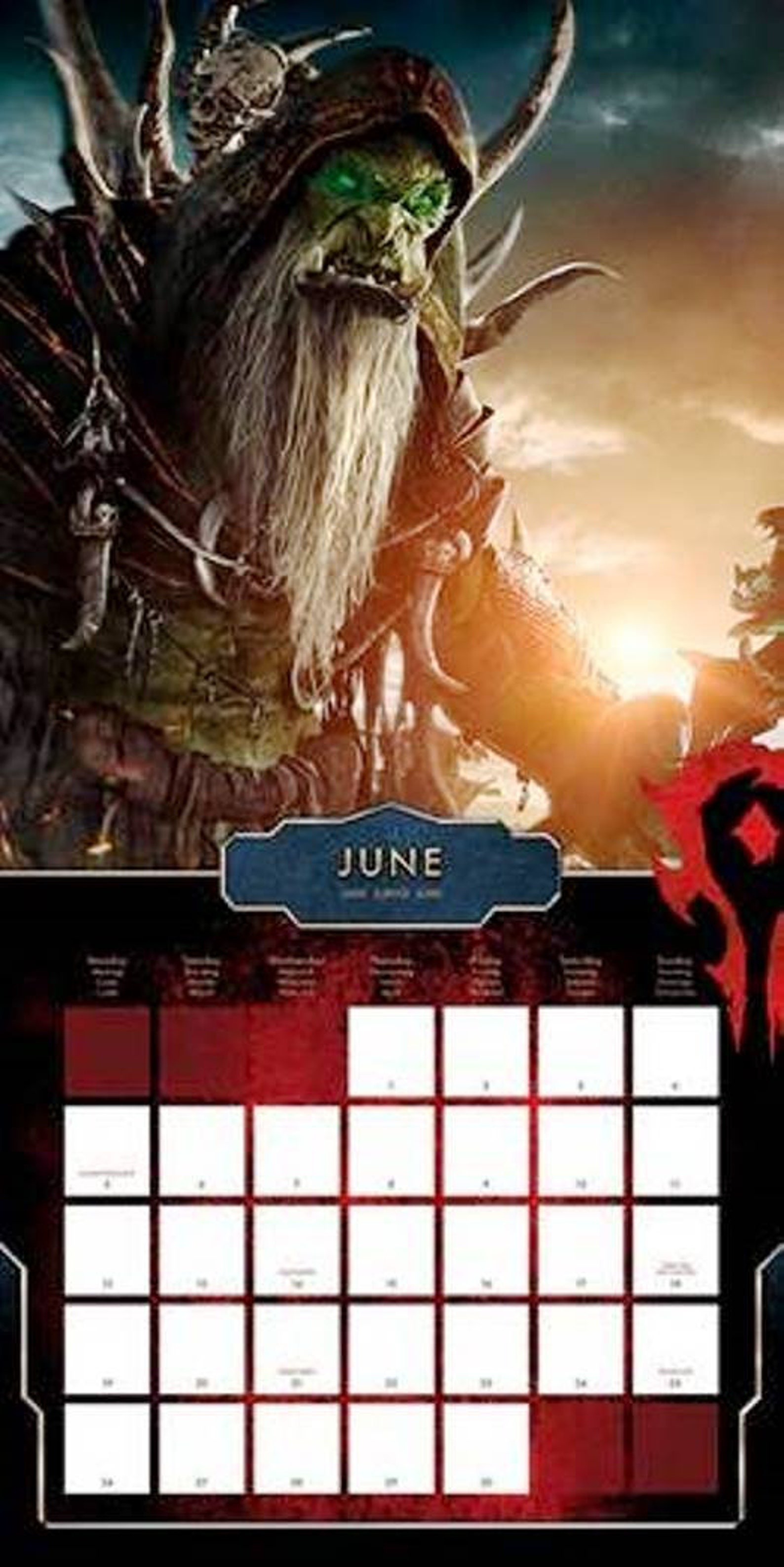 Warcraft 2017/2023 Calendar. Official Dates Match 2023 - Etsy UK
