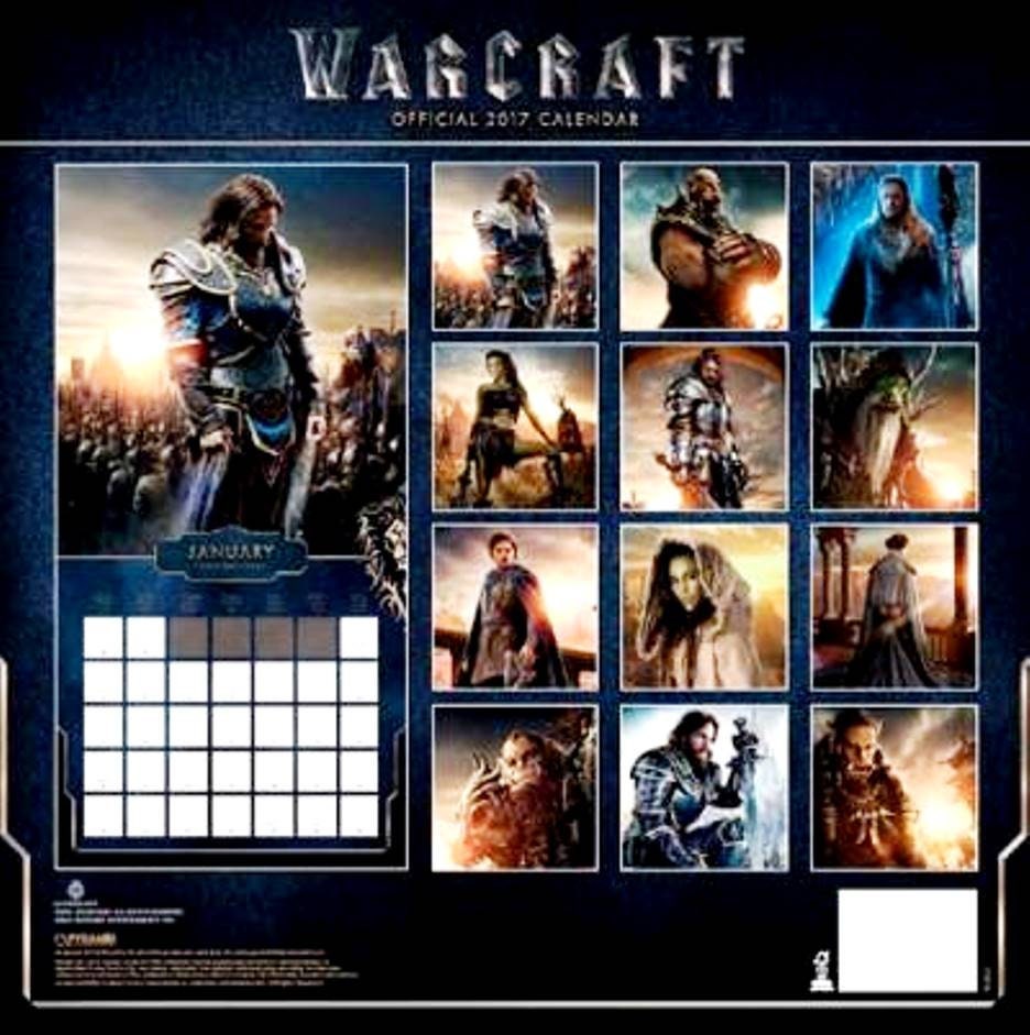 Warcraft 2017/2023 Calendar. Official Dates Match 2023 - Etsy UK