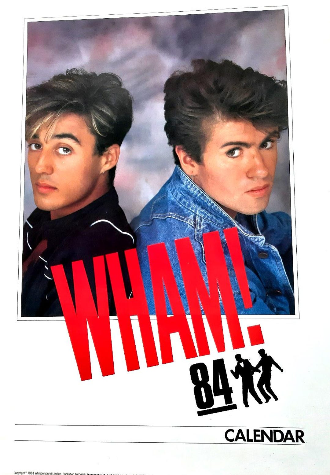 WHAM! Calendar 1984. Official, Vintage, British Pop Group, George ...