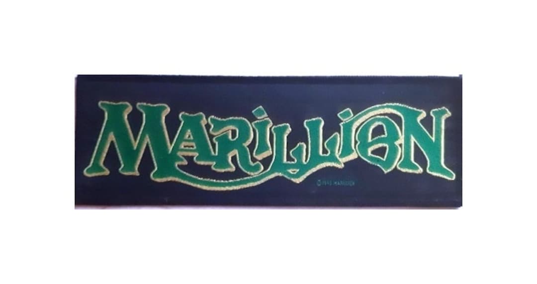 Marillion Patch: 1990 - Woven Super Strip Sew on Patch, Official ...