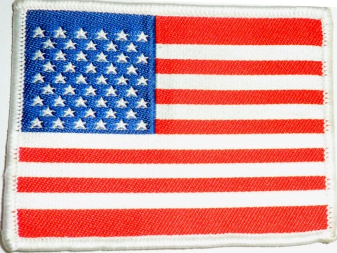 USA FLAG Patch - Stars and Stripes USA Flag Woven Cloth Patch - Etsy