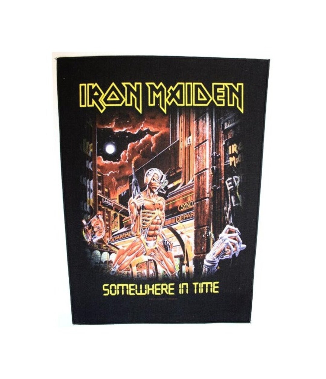 Iron Maiden Backpatch: 'somewhere in Time' Printed Back Patch ...
