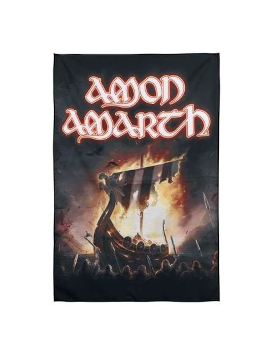 AMON AMARTH Flag '1000 Burning Arrows - Textile Licensed Poster Flag - Etsy