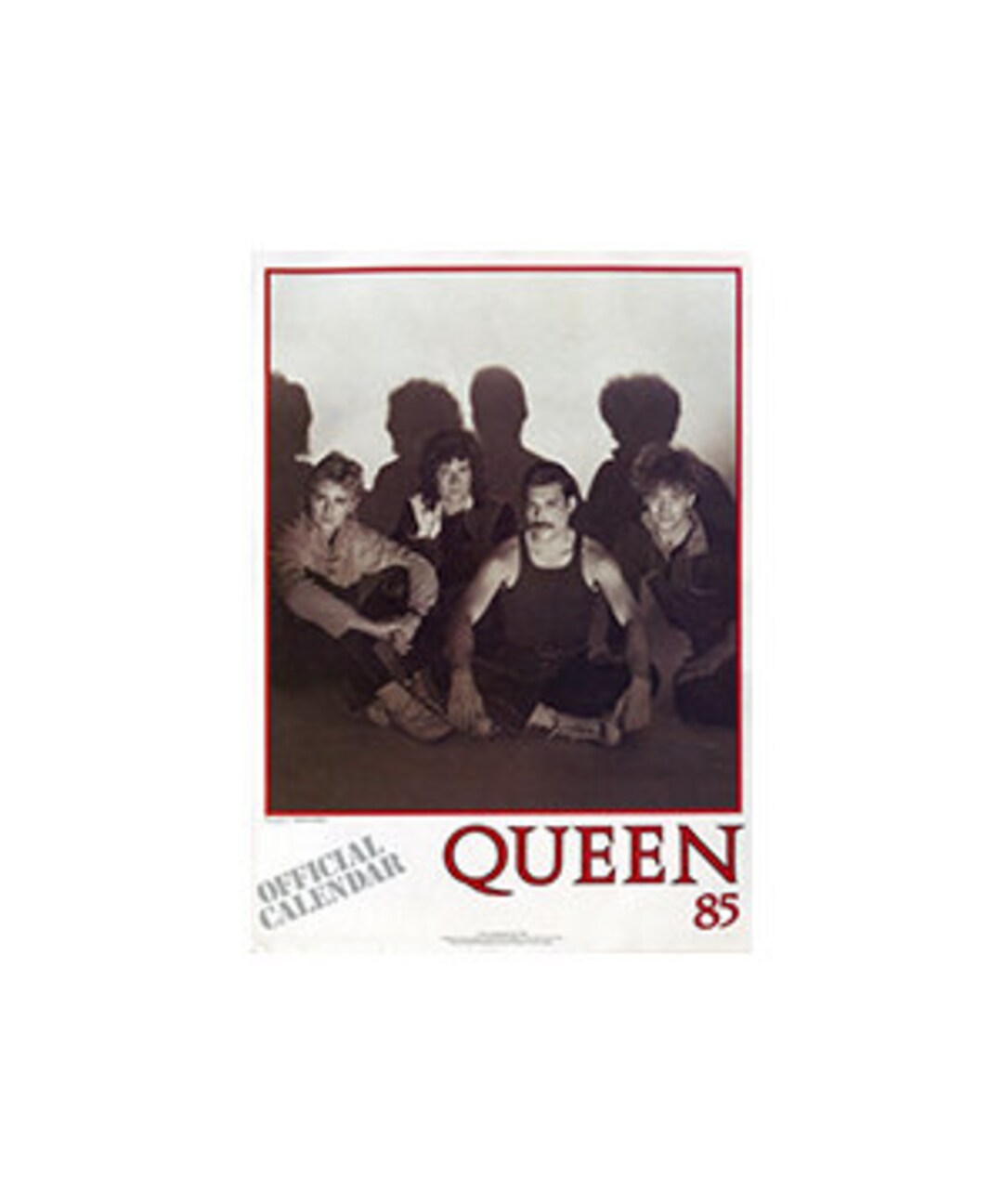 Queen 1985 Calendar Officially Licensed by Danilo. Collectable Vintage ...