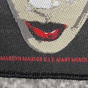 MARILYN MANSON Patch: You Choose Design. Licensed Sew on Vintage Woven ...