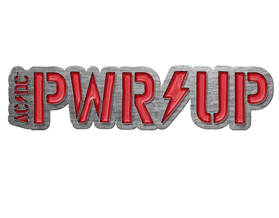 PWR up Pin/ Badge: AC/DC Power up Logo Metal Enamel Pin Badge. - Etsy