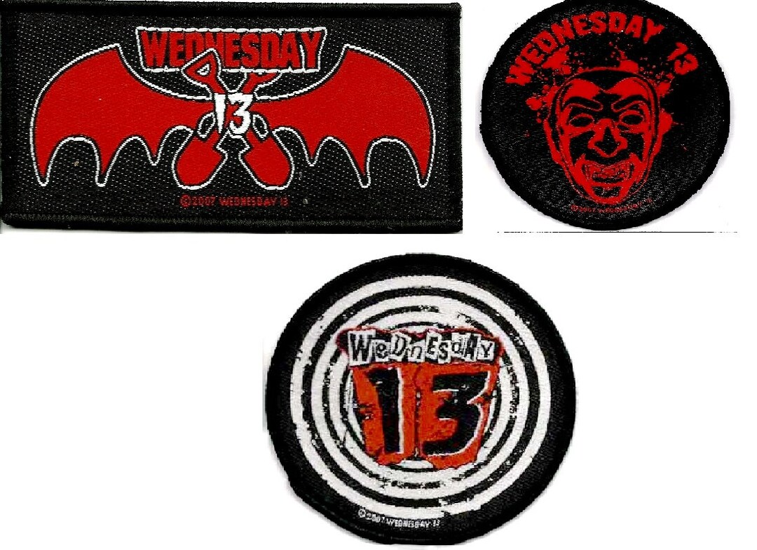 Wednesday 13 Patches: You Choose Design. Sew on Woven Patch, Officially ...