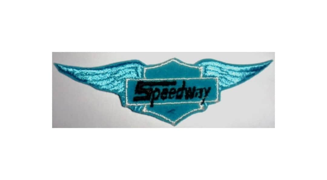 Speedway Patch: 'wings' Sew/ Iron on Embroidered Patch. Motorbike ...