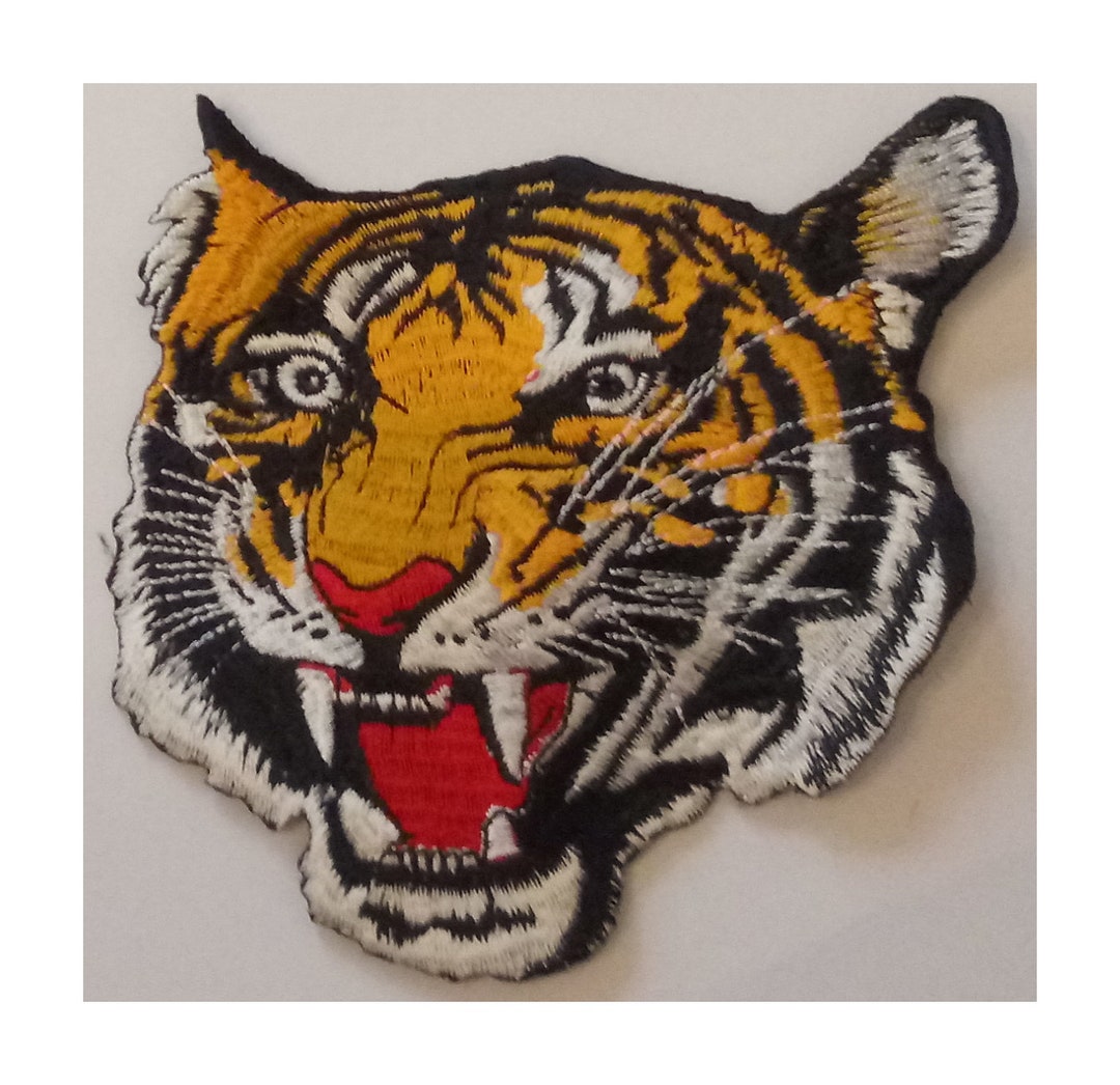 Tiger - Die-cut Embroidered Sew-on Cloth Patch - Etsy