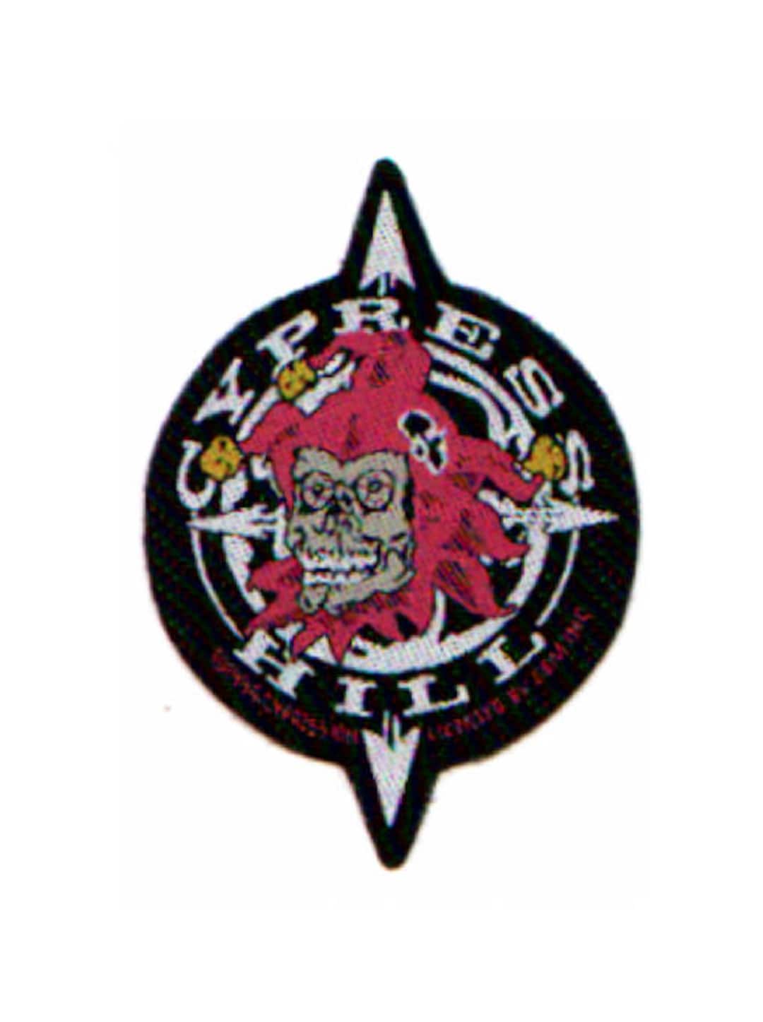CYPRESS HILL 'skull Joker' Sew on Woven Patch, From 1994. Hip Hop Band ...
