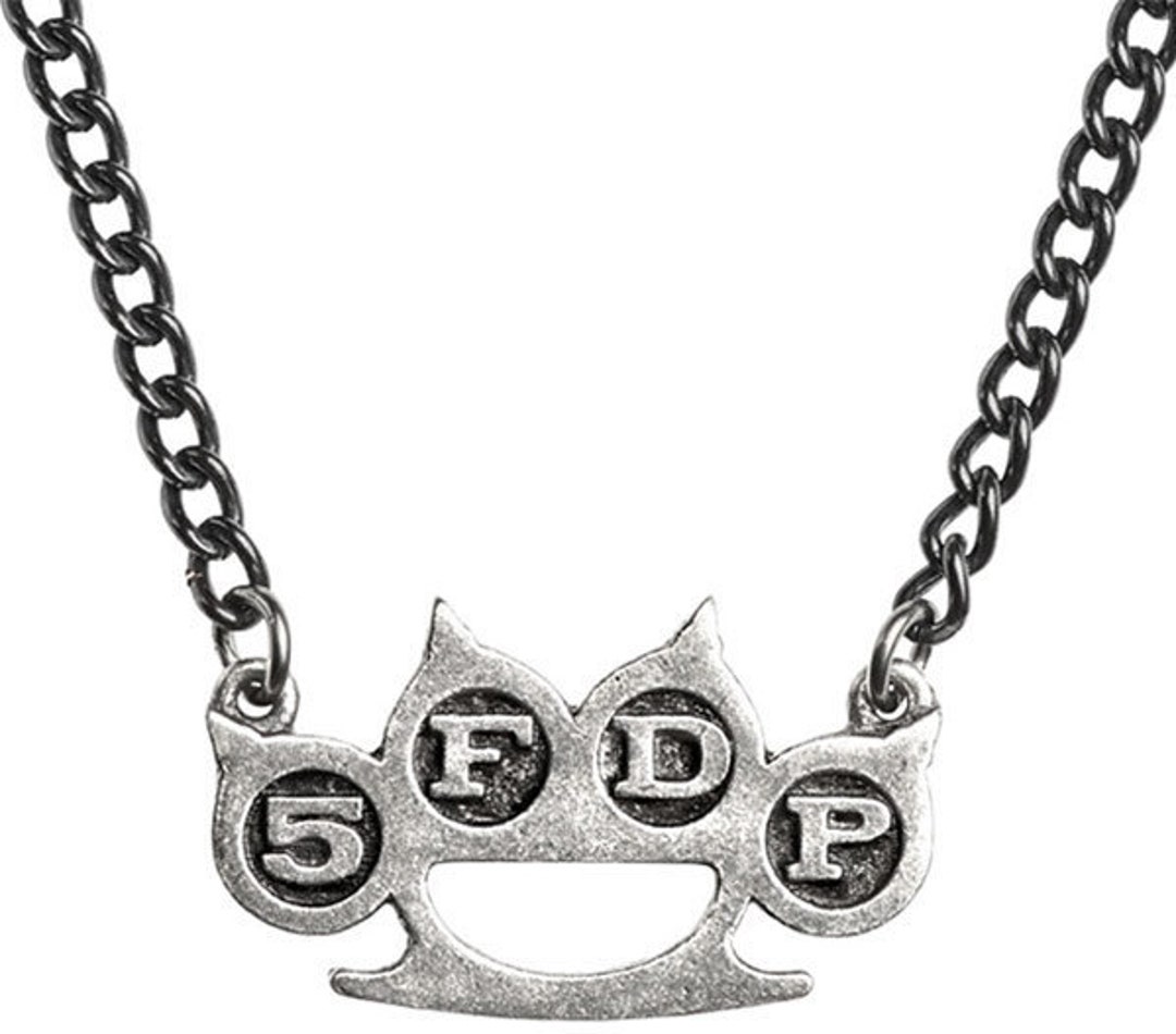 5FDP Five Finger Death Punch 'knuckle Duster' Pendant Necklace ...